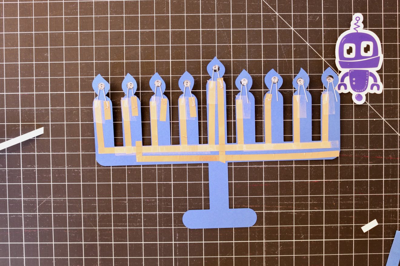 Menorah Paper Circuit Tutorial – Los Alamos STEAM Lab
