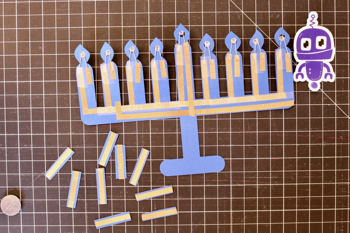 Menorah Paper Circuit Tutorial – Los Alamos STEAM Lab