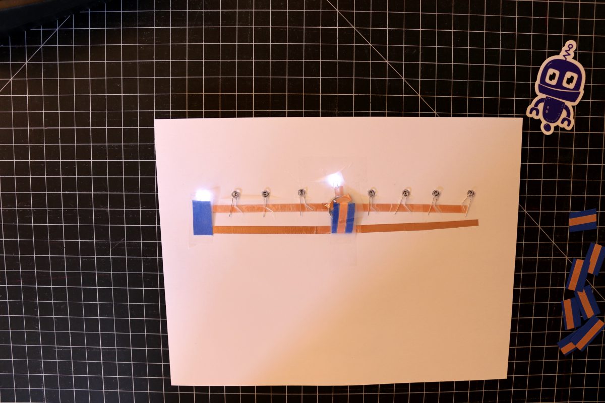 Menorah Paper Circuit Tutorial – Easier Version – Los Alamos STEAM Lab