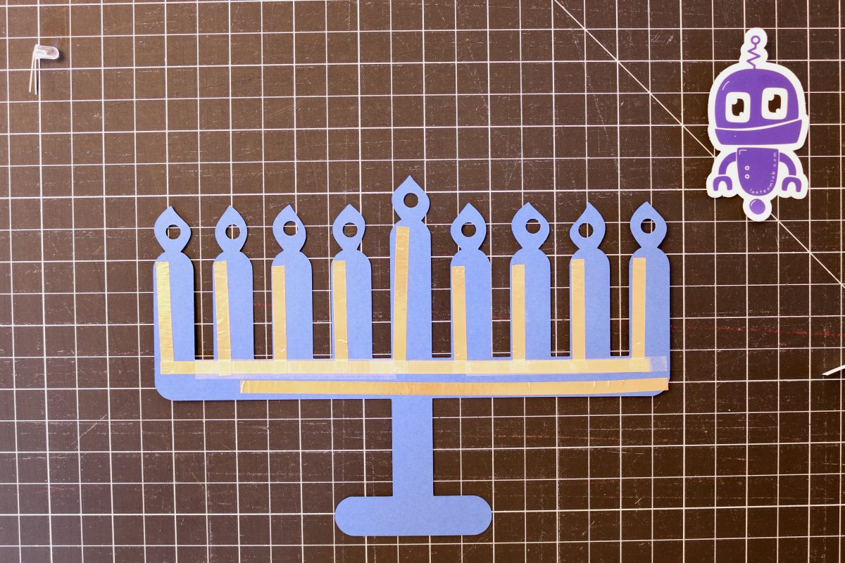 Menorah Paper Circuit Tutorial – Los Alamos STEAM Lab