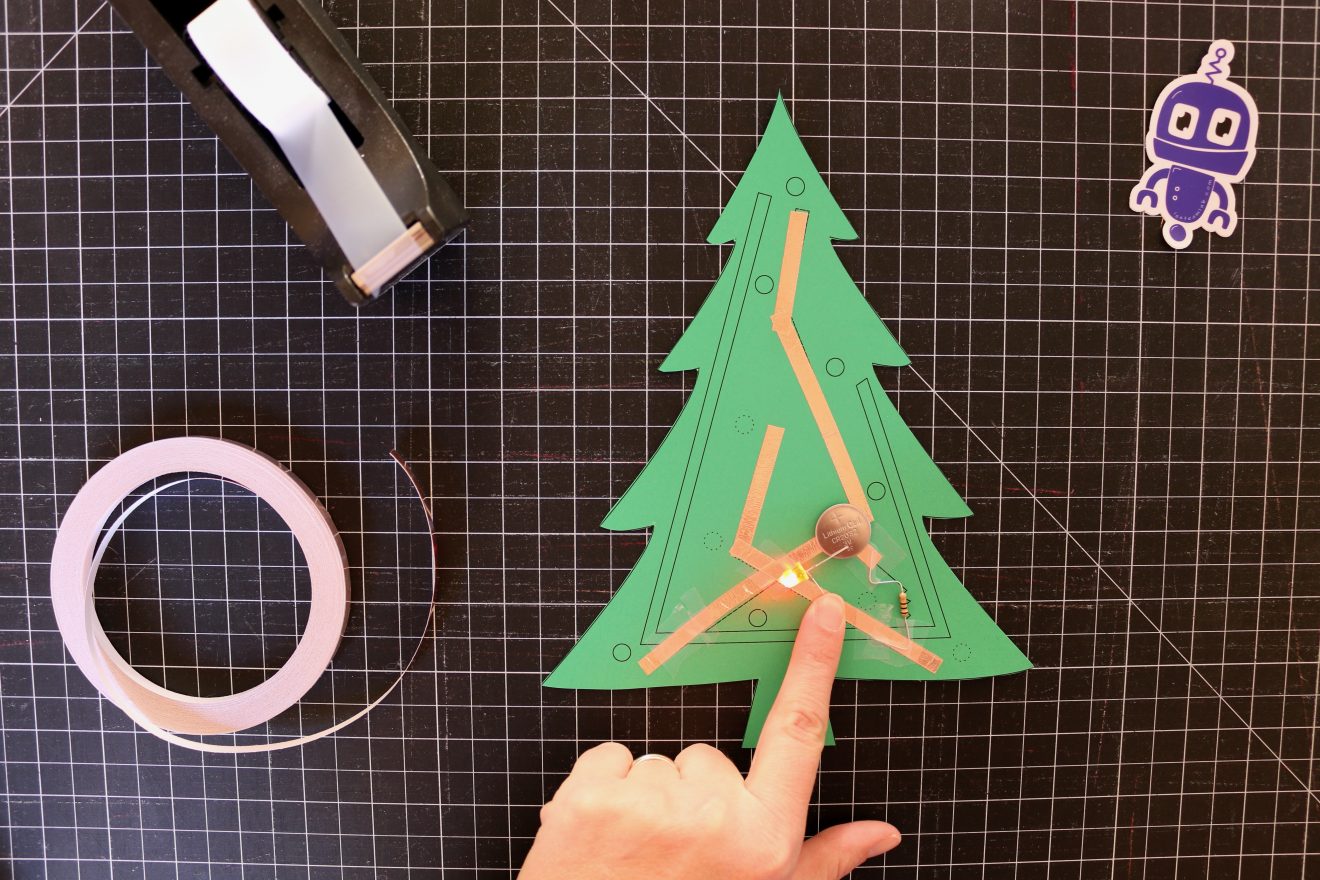 Lit Tree Paper Circuit Tutorial – Los Alamos STEAM Lab